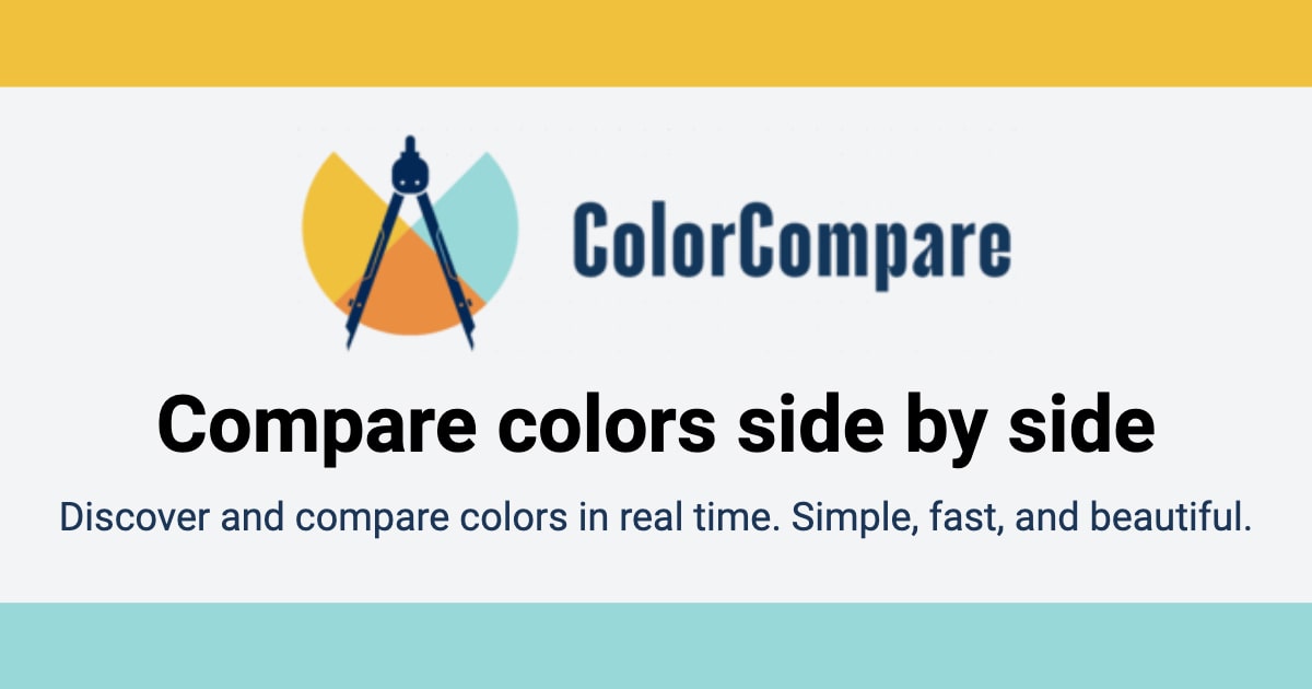 Color Compare — Compare Colors Side by Side (HEX, RGB, HSL) | ColorCompare